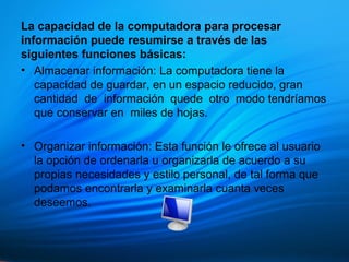 Introducción a la computadora | PPT | Computing | Technology & Computing