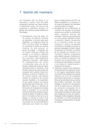 Introducción a la Gestión de Inventarios de Equipo Médico | PDF