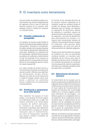 Introducción a la Gestión de Inventarios de Equipo Médico | PDF