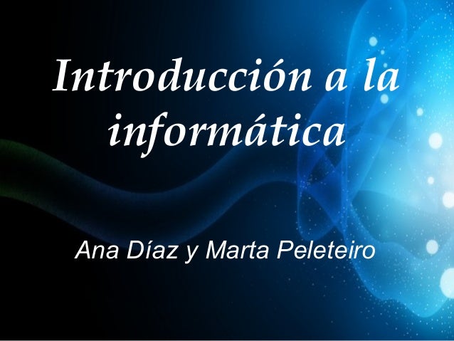 Introducción a la informática