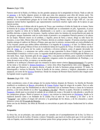 Introducción a la literatura griega | DOC
