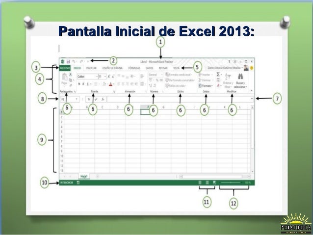 Introducciòn a la microsoft excel 2013
