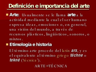 IntroduccióN Al Arte | PPT