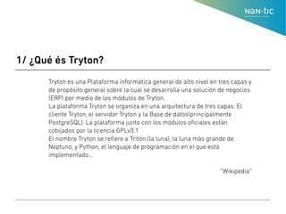 Introducción a tryton | PDF