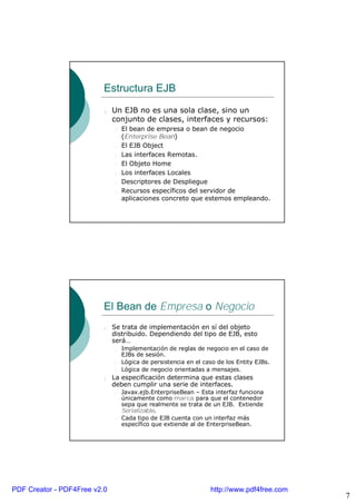 Introducción a Enterprise Java Beans | PDF