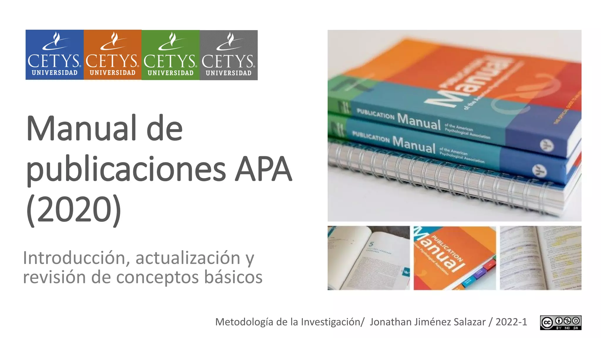 APA7: Introducción y revisión de conceptos básicos | PPT