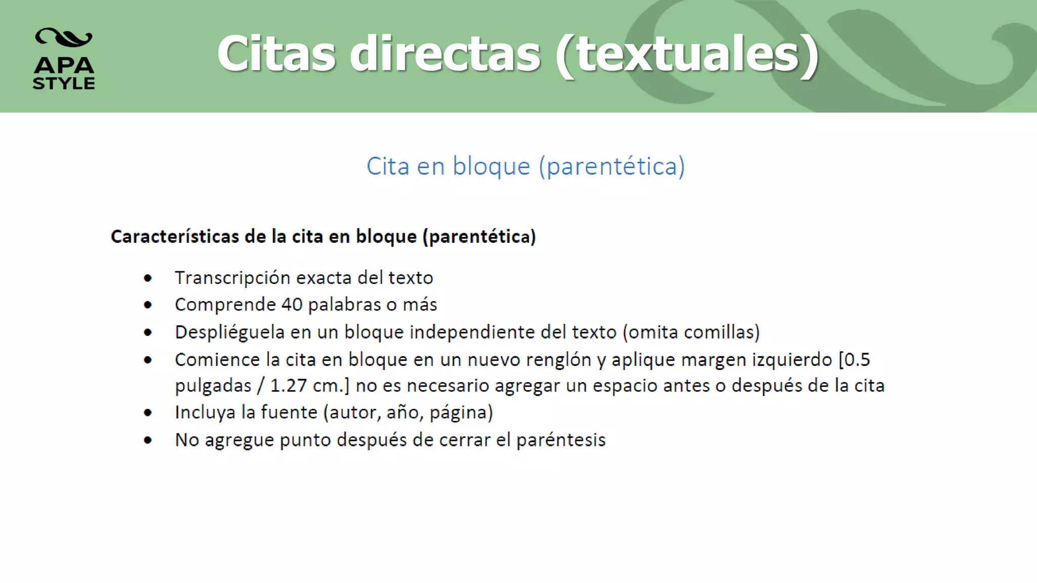 APA7: Introducción y revisión de conceptos básicos | PPT