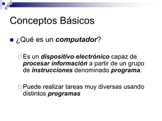 conceptos basicos de la programacion | PPT