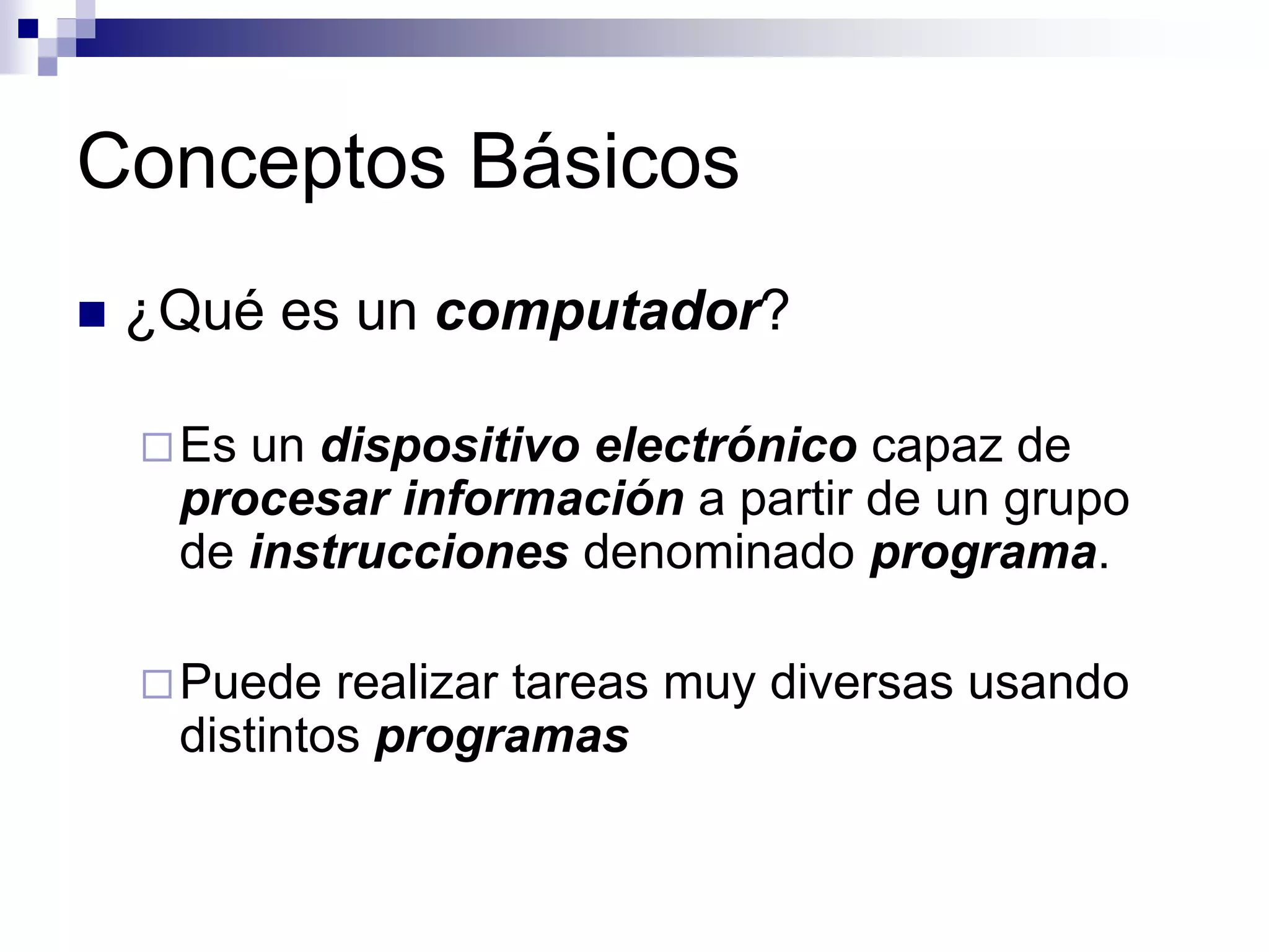 programacion "Conceptos basicos" | PPTX