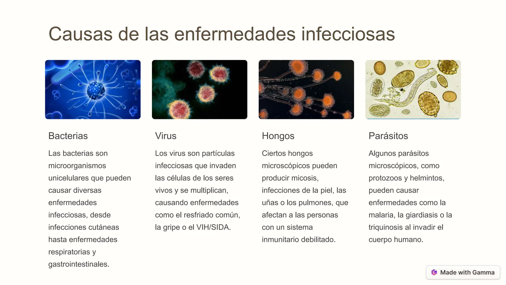 Las enfermedades infecciosas y no infecciosas | PPTX