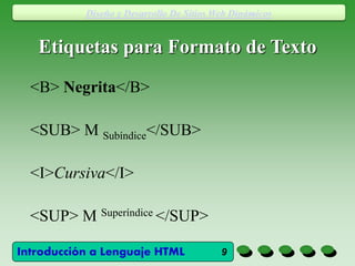 Introduccion a Lenguaje HTML, Programacion Web | PDF