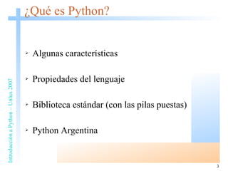 Introduccion a Python por Facundo Batista | ODP | Programming Languages | Computing