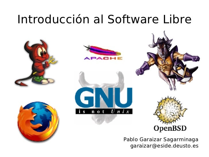 Introduccion al Software Libre