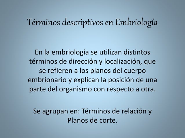 Introduccion a embriologia | PPT