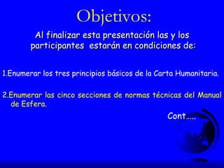 INTRODUCCION AL MANUAL ESFERA, parte 1.PPT