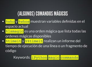 Introducción a jupyter (antes i python notebook) | PDF