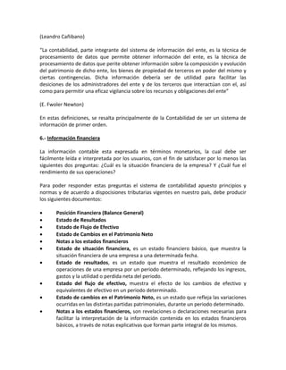 Introduccion y principios a la Contabilidad | PDF