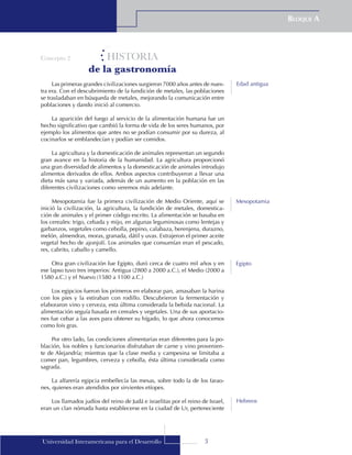 Introduccion a la gastronomia universidad interamericana | PDF