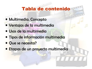 Introduccion a La Multimedia | PPT | Computing | Technology & Computing