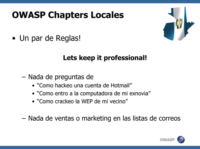 Open Web Application Security Project Owasp Ppt