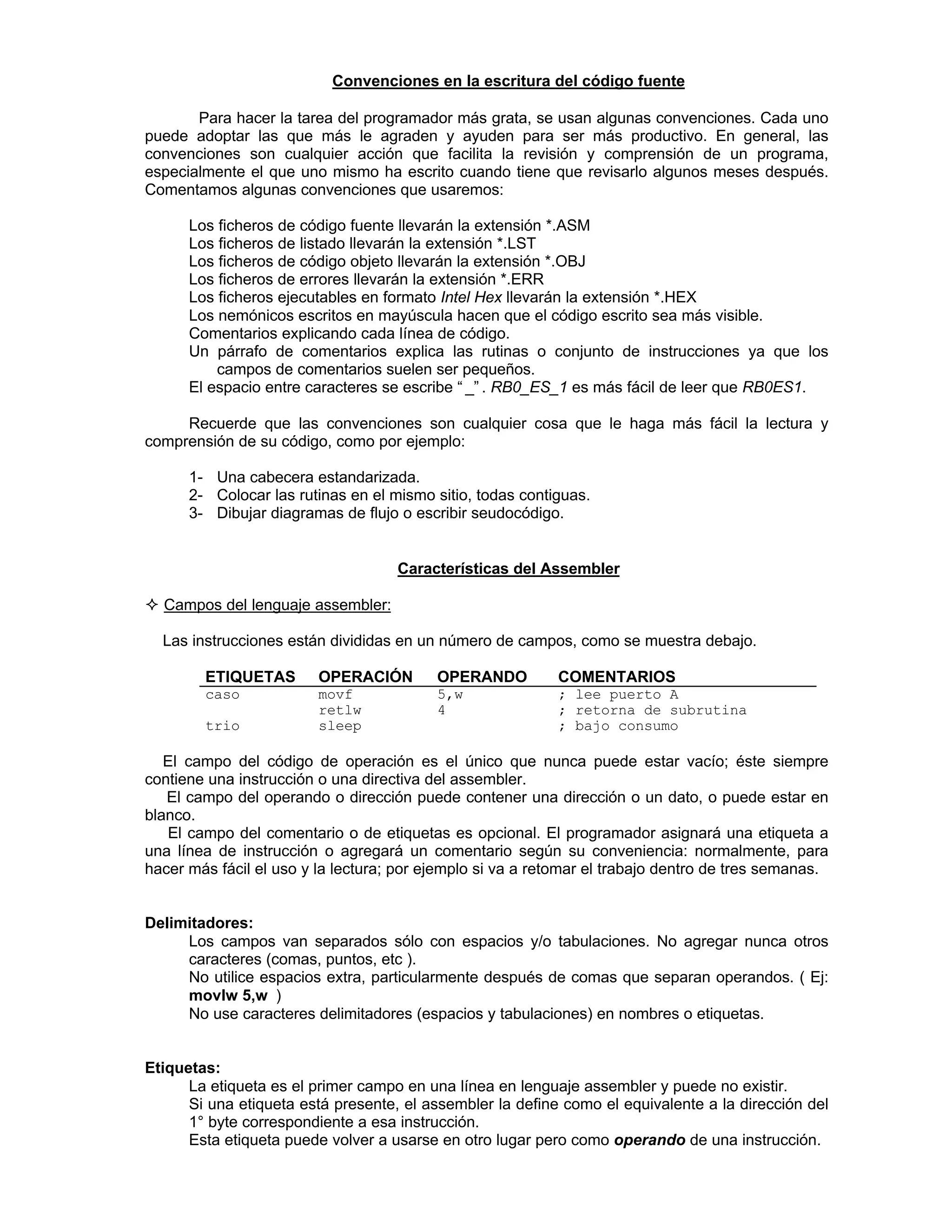 Introduccion al assembler | PDF
