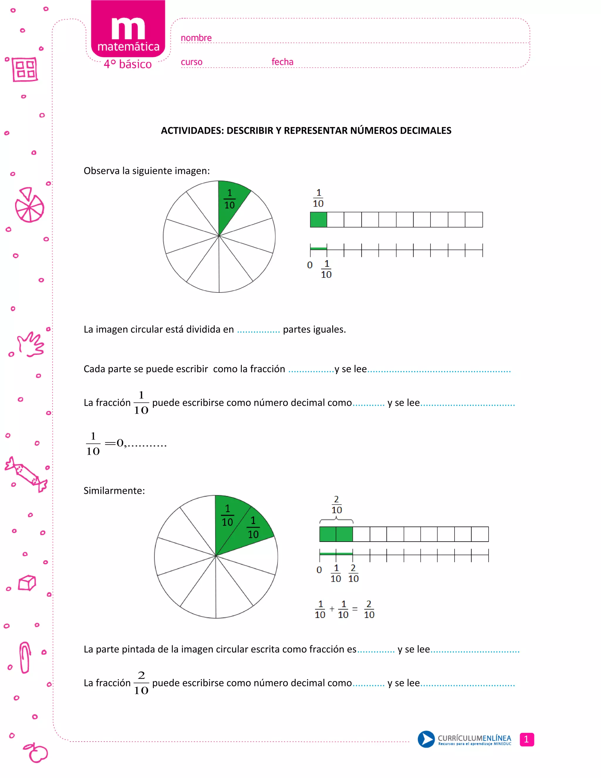 Introduccion a los decimales | DOC | Education