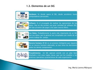 Introduccion a los SIG | PPTX