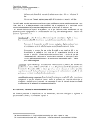 Introduccion a los sistemas transmisores de tv | PDF