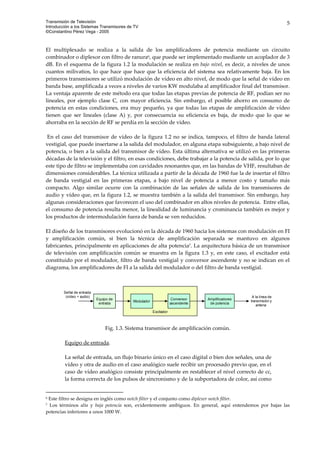 Introduccion a los sistemas transmisores de tv | PDF
