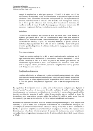 Introduccion a los sistemas transmisores de tv | PDF