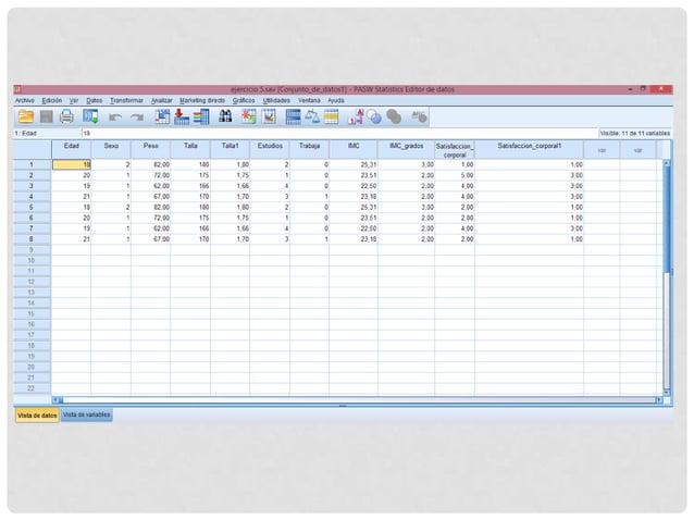 Introduccion al spss | PPT