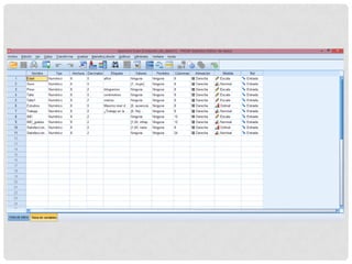Introduccion al spss | PPT