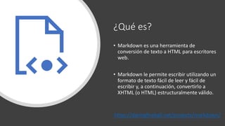 Introducción a Markdown | PPTX