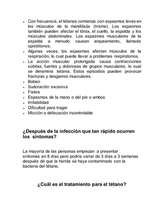 MONOGRAFIA TETANO | DOCX