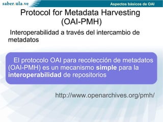 Introducción a OAI-PMH | PPT