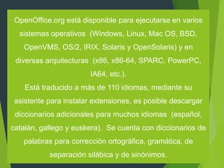 Introduccion a open office | PPTX