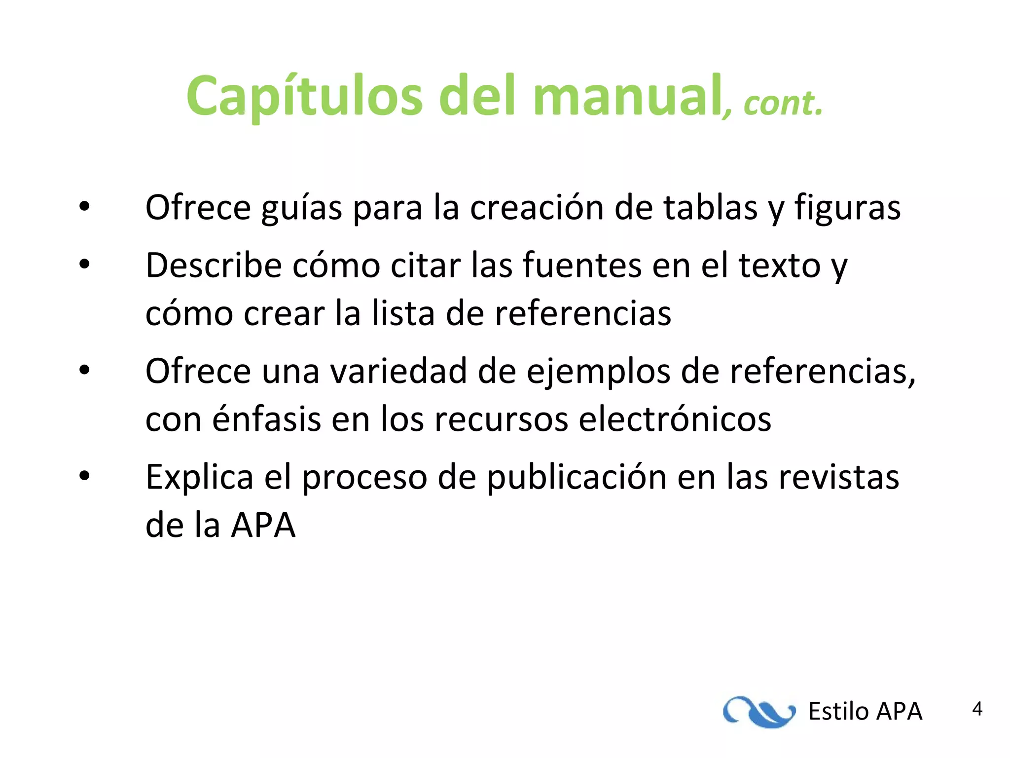 Introduccion APA (6ta edición) | PPT