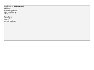 Introduccion app engine con python | PPT