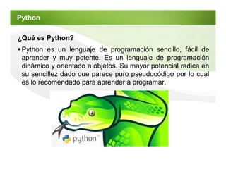 Introducción a Python | PPT