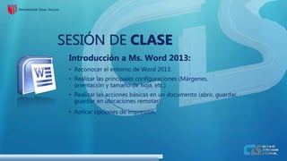 Introduccion a word | PPTX