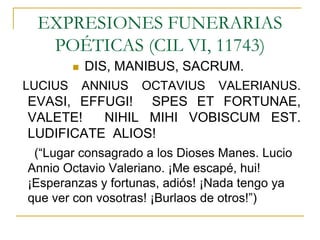 Introducción epigrafia latina 4º ESO | PPT