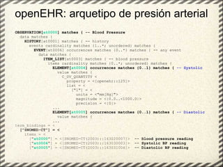 Introducción a openEHR en español | PPT