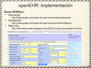 Introducción a openEHR en español | PPT