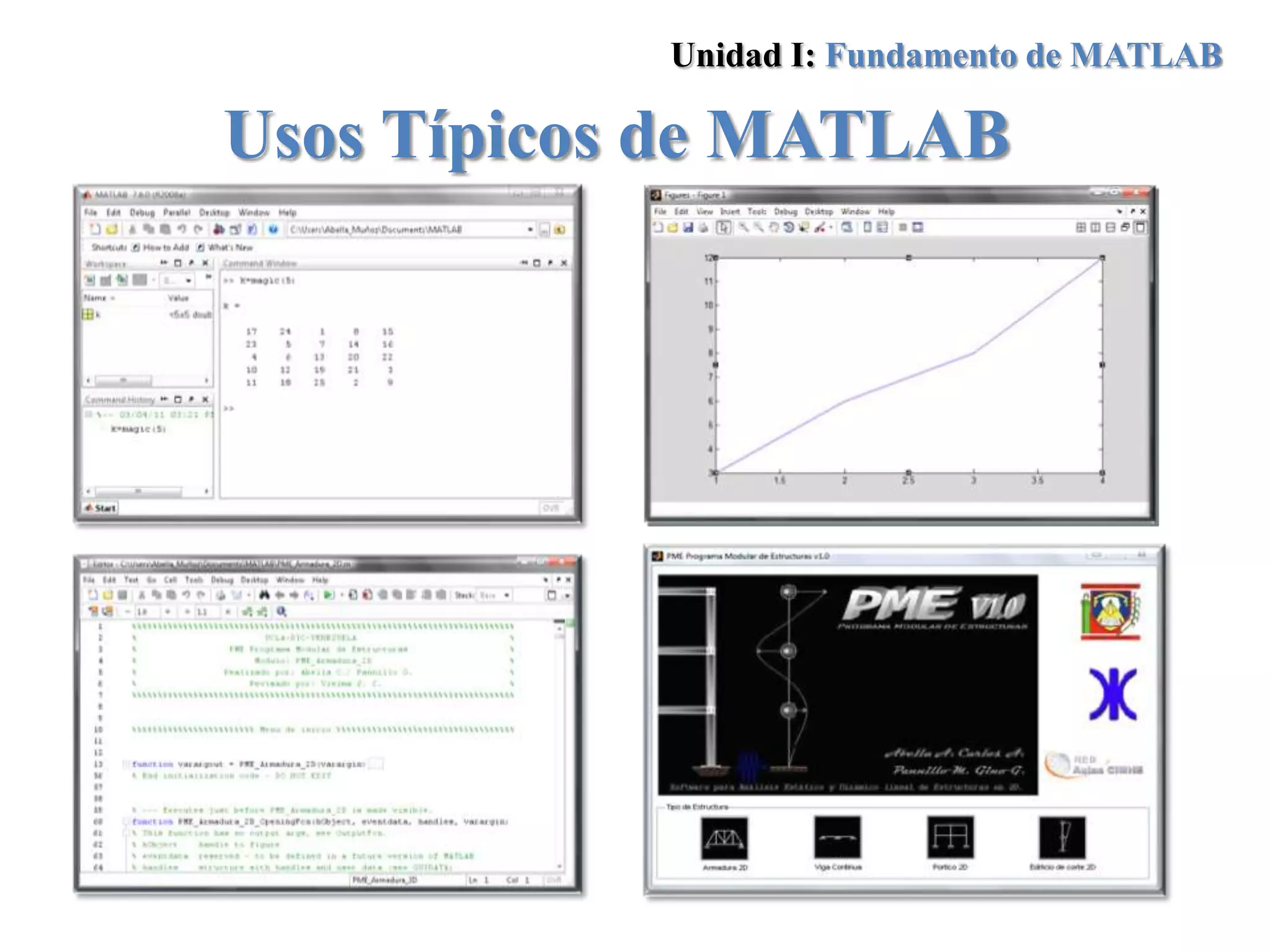 Introduccion y operaciones basicas (matlab) | PPTX | Programming Languages | Computing