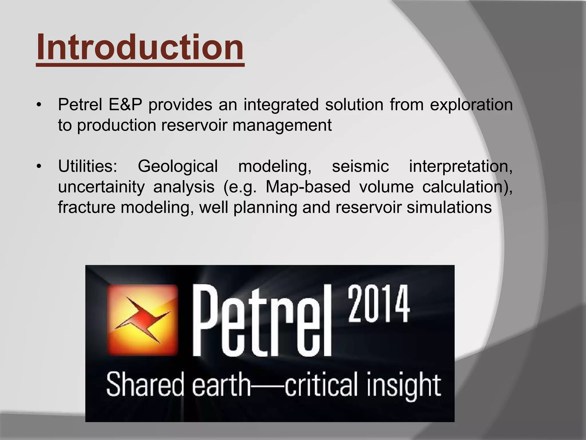 Petrel course Module_1: Import data and management, make simple surfaces | PPTX