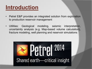 Petrel course Module_1: Import data and management, make simple surfaces | PPTX
