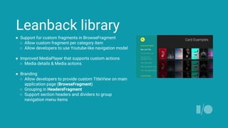 Introduce Android TV and new features from Google I/O 2016 | PPT