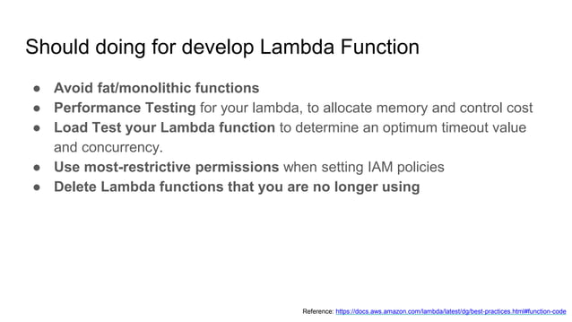 Introduce AWS Lambda for newbie and Non-IT | PPT