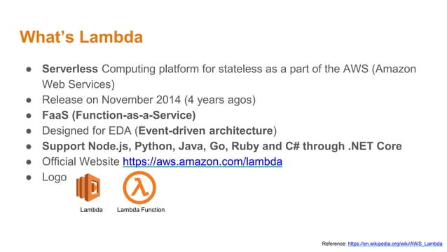 Introduce AWS Lambda for newbie and Non-IT | PPT