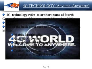 Introduce mobile communication generation.ppt